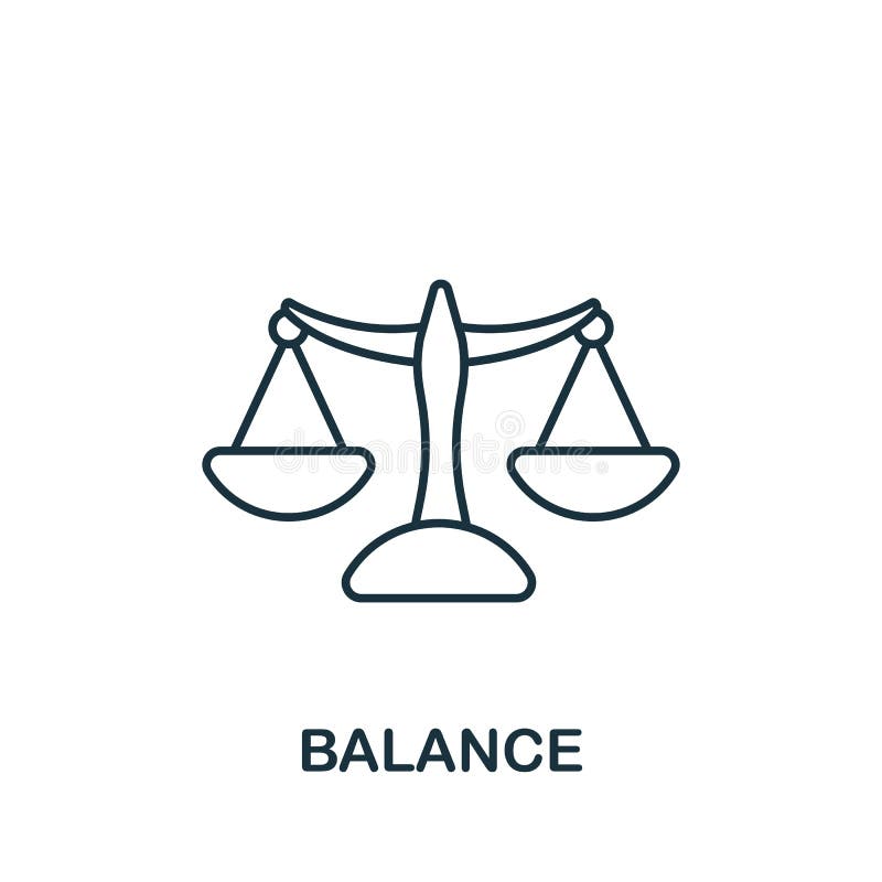 Balance Icon. Line Simple Icon for Templates, Web Design and ...