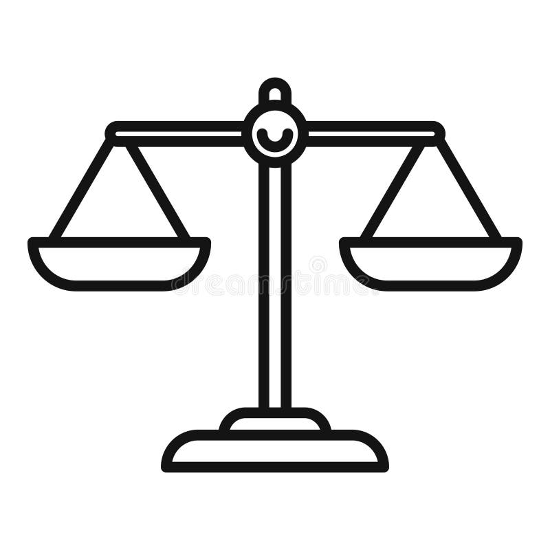 Balance Icon Outline Vector. Core Value Stock Illustration ...