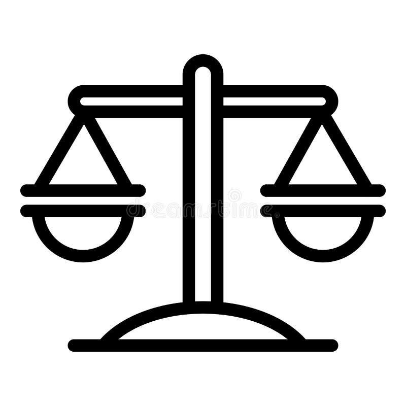 Balance Icon, Outline Style Stock Vector - Illustration of line, icon ...