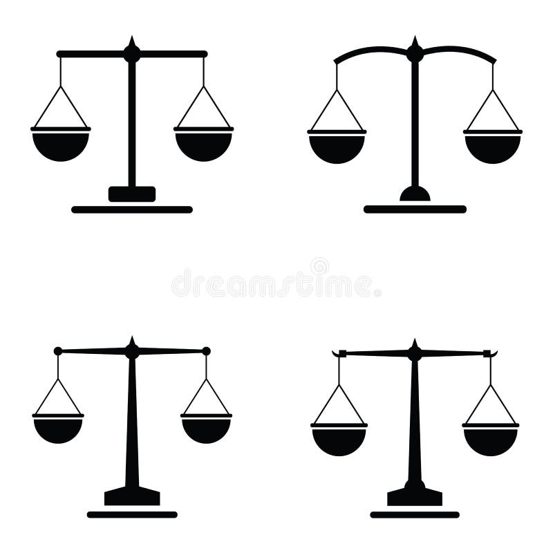 Balance icon set stock vector. Illustration of isolated - 102195928
