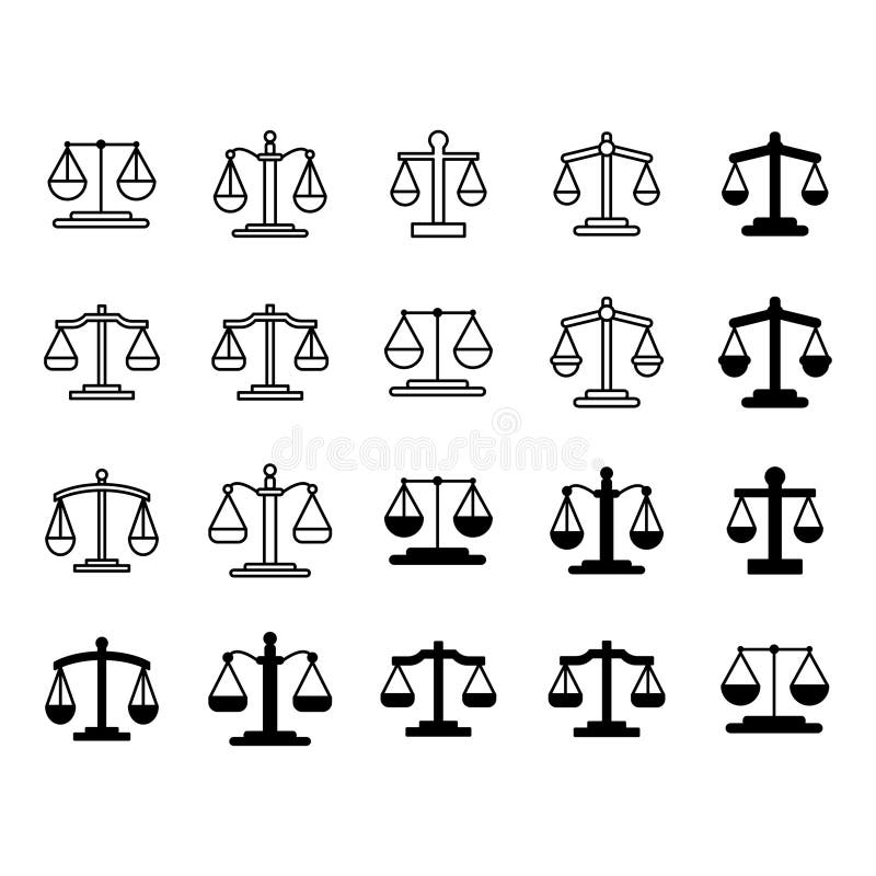 Balance Icon Vector Design Template Sign and Symbols Stock Illustration ...