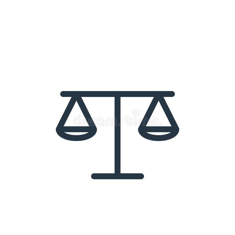 Balance Icon Vector from Finance Concept. Thin Line Illustration of ...