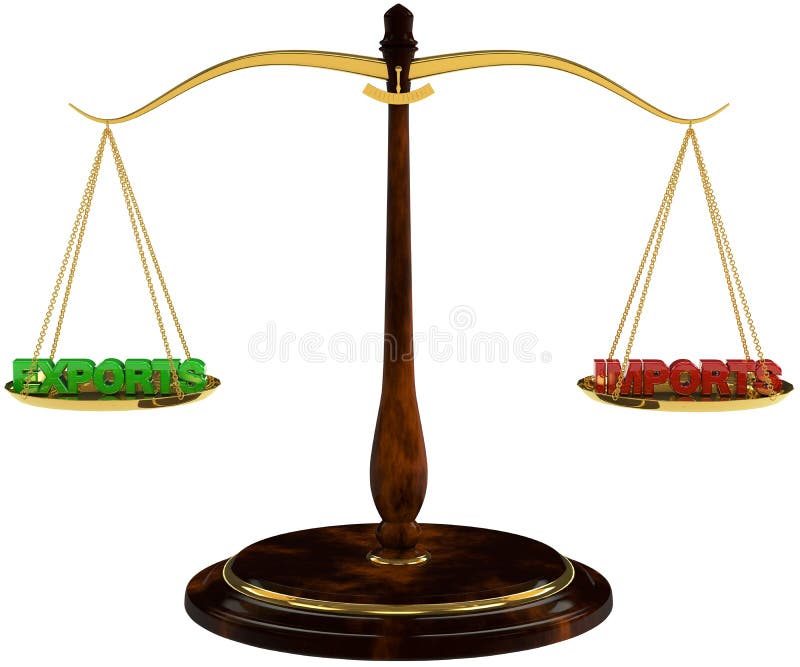 Balance of International Market Stock Illustration - Illustration of ...