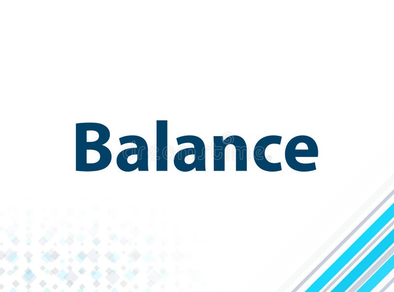 Balance Modern Flat Design Blue Abstract Background Stock Illustration ...