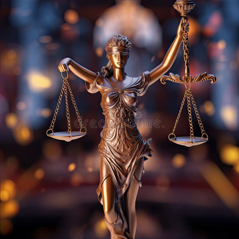 Balance of Justice and Legality Concept. Stock Illustration ...