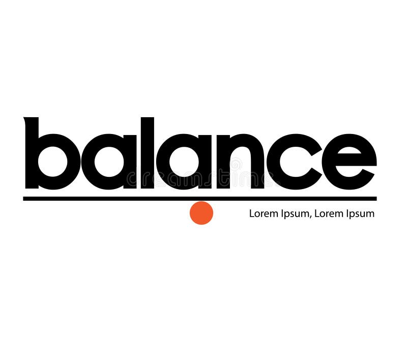 Balance Logo Concept stock vector. Illustration of decision - 82254539