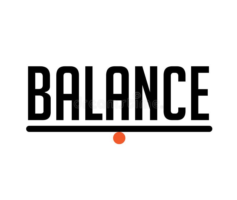 Balance Logo Concept stock illustration. Illustration of logotype ...