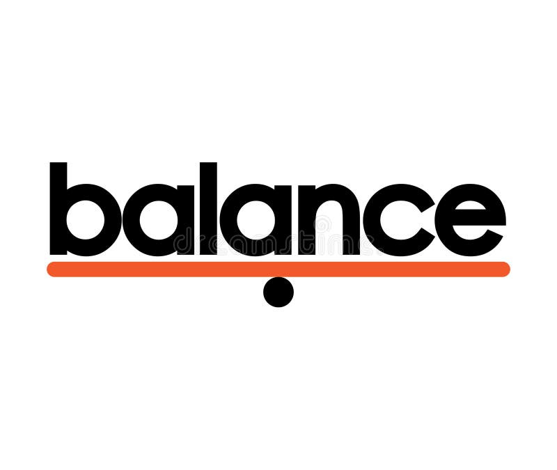Balance Logo Concept stock vector. Illustration of decision - 82254539