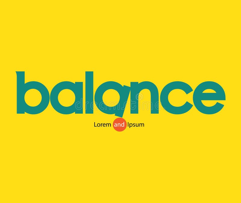 Balance Logo Concept stock illustration. Illustration of design - 82254592