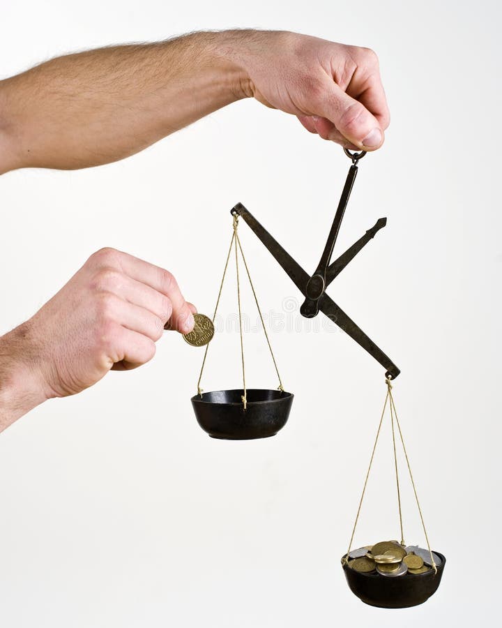 Balance the money stock photo. Image of business, crisis - 32557254