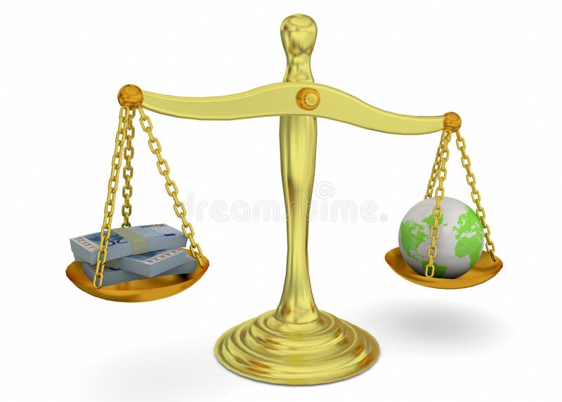 Balance of Money and Bulb or Idea, Coin Vector Stock Vector ...