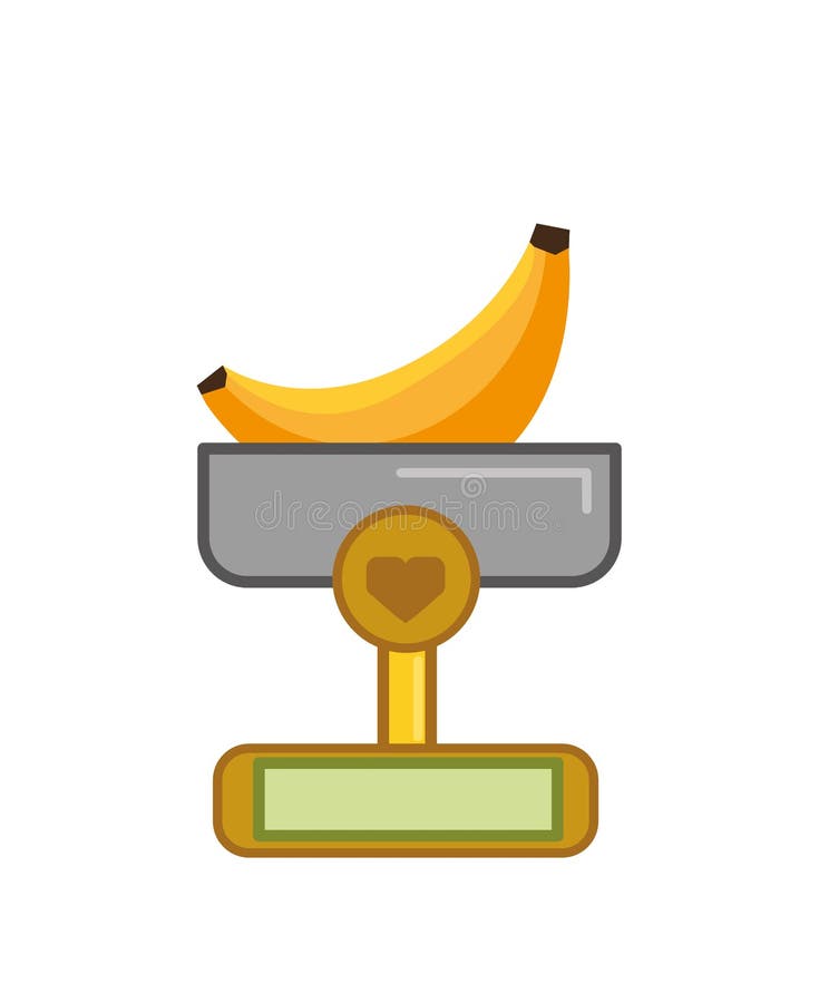 Balance with Nutritive Food Stock Vector - Illustration of dieting ...