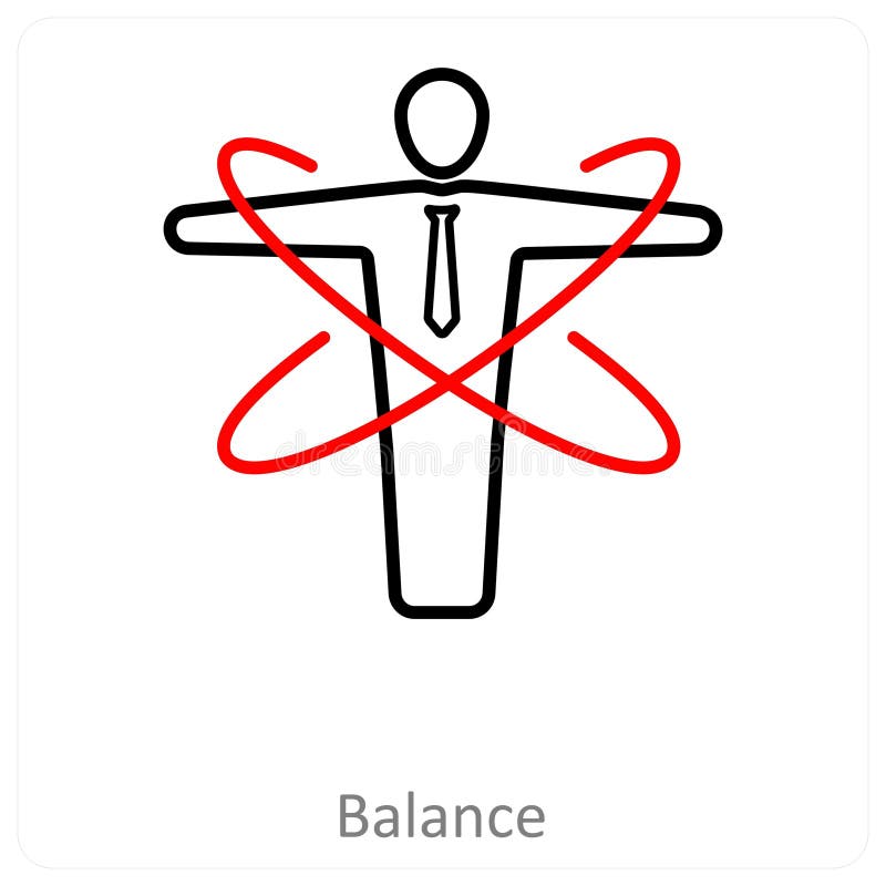 Balance and Protection Icon Concept Stock Vector - Illustration of ...