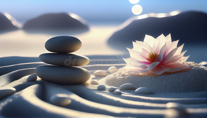 Balance and Relaxation Background Stock Illustration - Illustration of ...