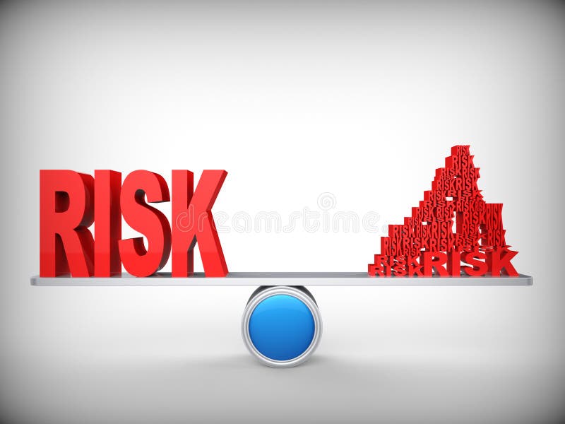 Balance of Risks. Abstract Concept Stock Illustration - Illustration of ...
