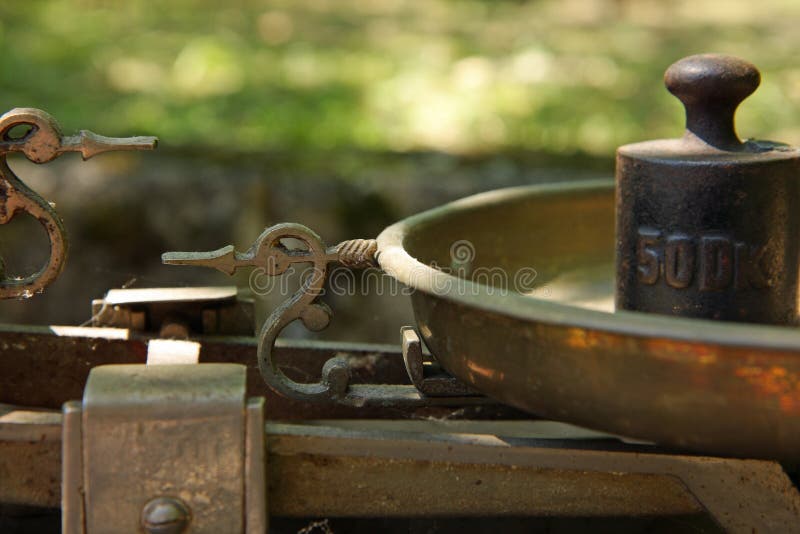 Antique Scale in a Vintage General Store Stock Photo - Image of vintage ...
