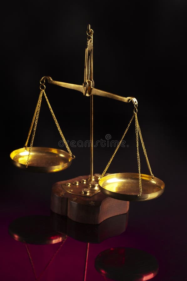 Justice Scale on Greek Column Stock Image - Image of system, scale ...
