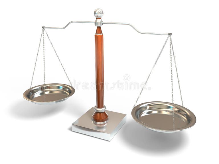 Balance scale stock image. Image of innocence, isolated - 7489837