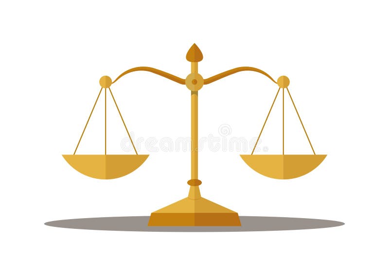 Balance Scale Clipart Vector Illustration Isolated on White Background ... Balance Scale Clipart Vector Illustration Isolated on White Background ...