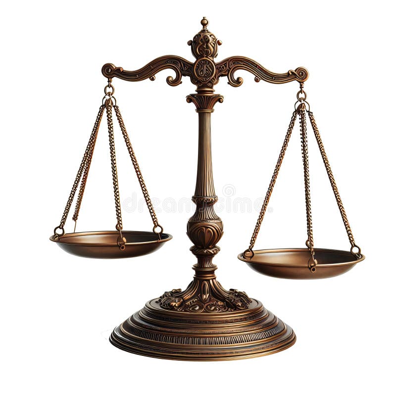 Balance Scale Isolated on Transparent Background Stock Photo ...