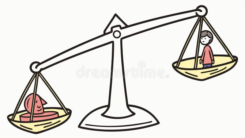 Balance Scale with Figures, Justice and Equilibrium, Decision Making ...