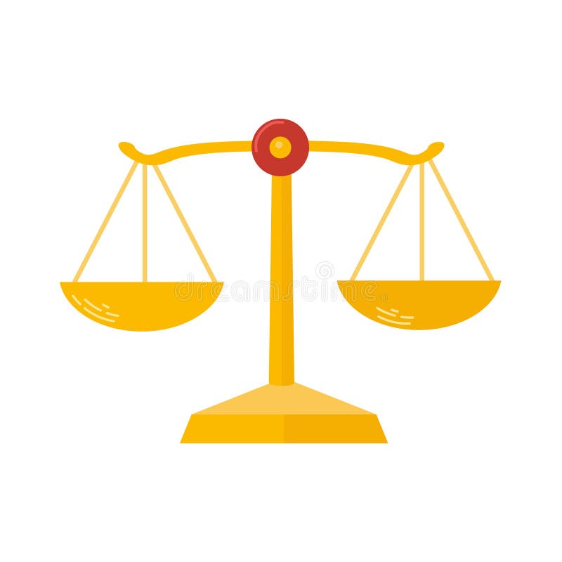 Balance Scale Icon Clipart Logotype Isolated Vector Illustration Stock ...