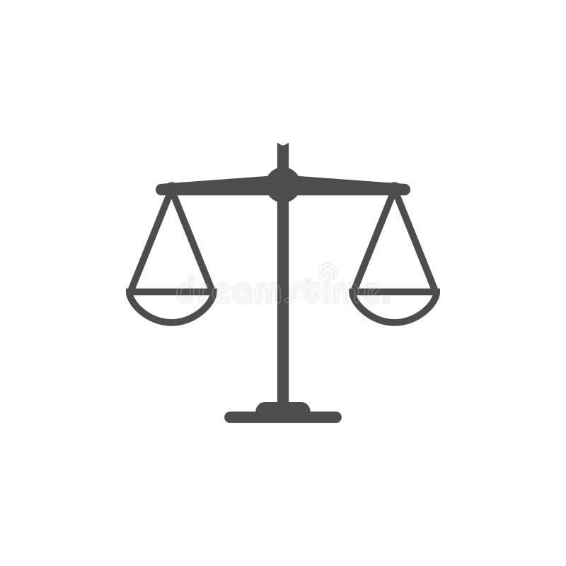 Balance Scale Icon. Vector Illustration, Flat Design Stock Illustration ...