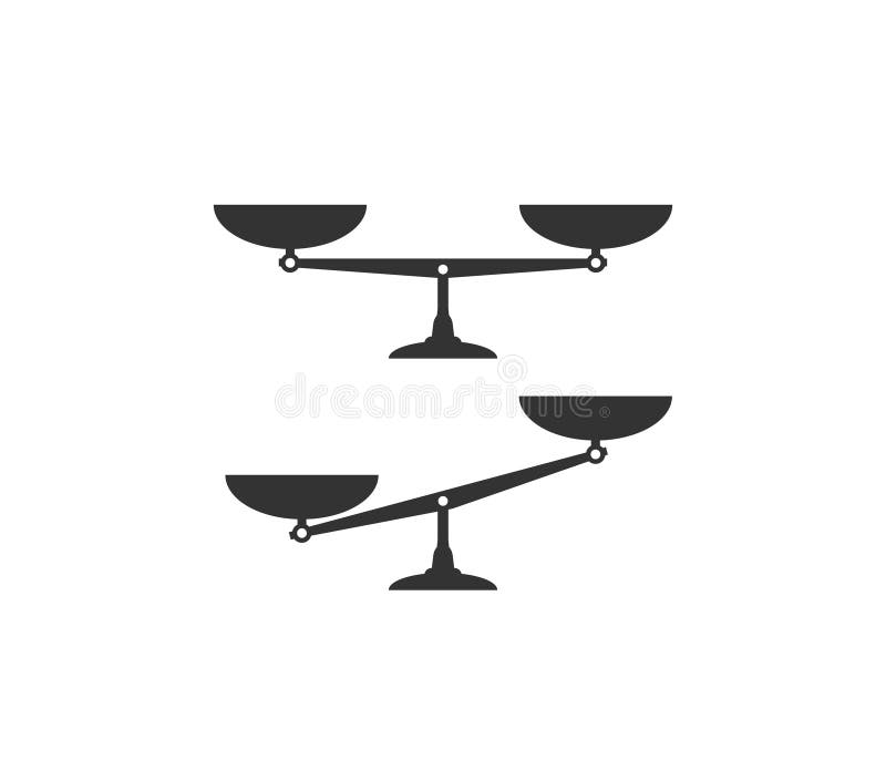 Balance Scale Icon. Vector Illustration, Flat Design Stock Illustration ...