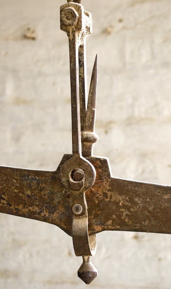 Balance scale pointer stock image. Image of tilted, dirty - 19047293