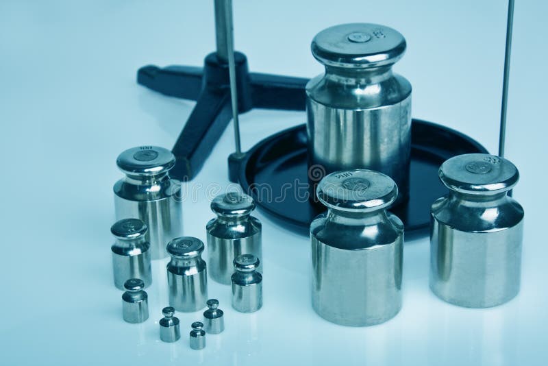 Balance scale weights stock image. Image of instrument - 13412695