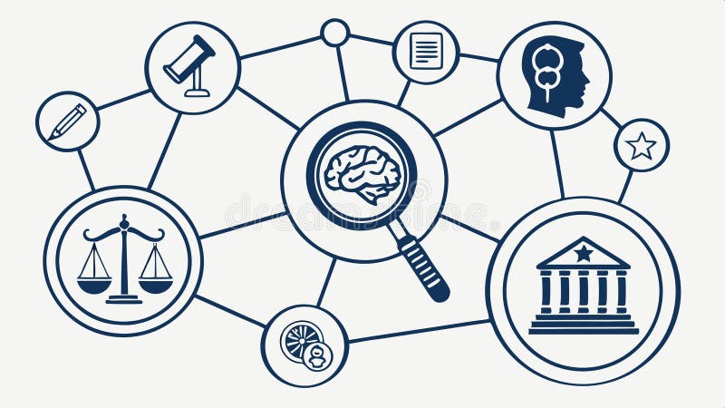 Balance Scales and Brain, Decision Making and Judgment Concept Vector ...