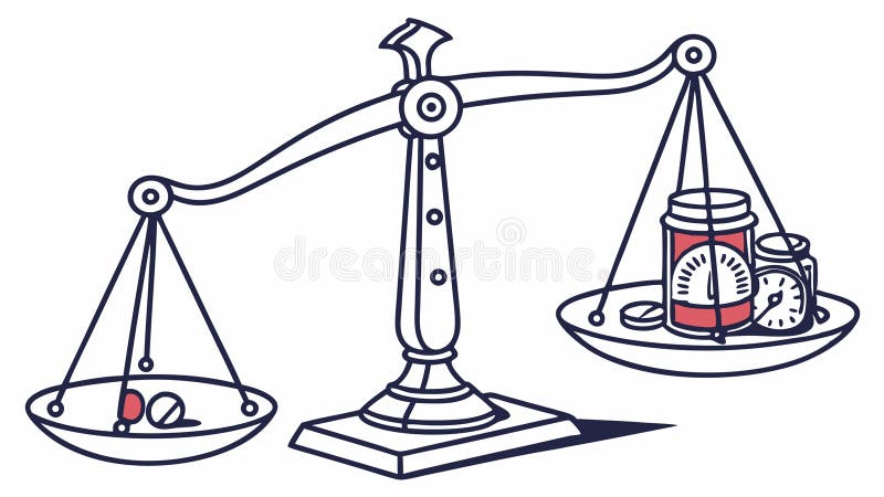 Balance Scales Illustration with Various Objects, Justice, Comparison ...