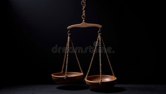 Balance Scales in Soft Light, Symbolic Gravity Stock Image - Image of ...