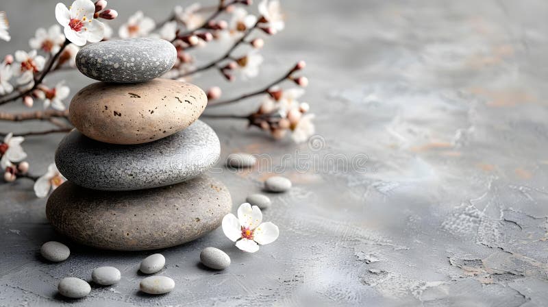 Balance & Serenity: Embrace Peace through Mindful Healing. Concept ...