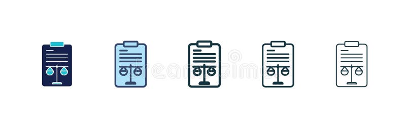 Balance Sheet Icon Vector Set on White Background Stock Vector ...