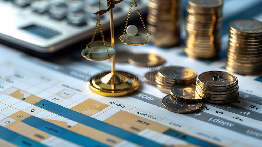 Balance Sheet with Negative Figures and Debt Stock Illustration ...