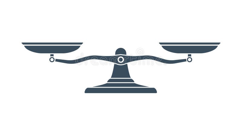 Balance Sign. Scale Symbol. Isolated Background. Stock Vector ...