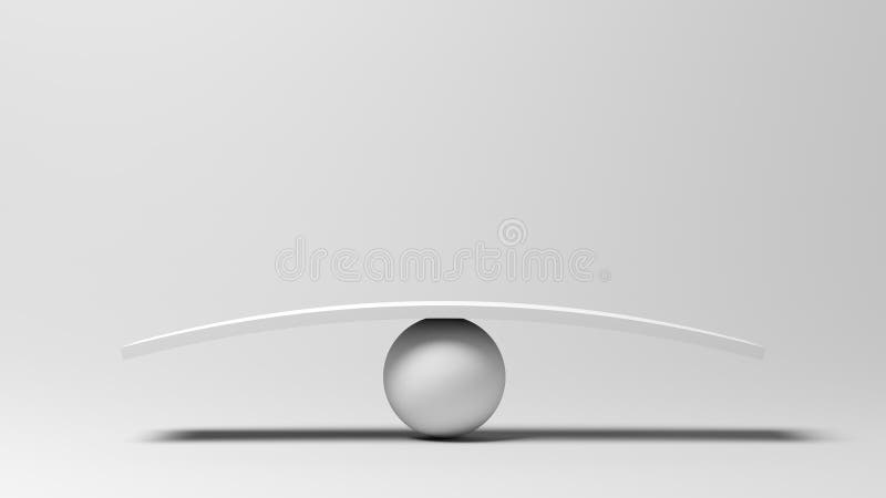 Balance. Sphere. Scale. stock illustration. Illustration of swing ...
