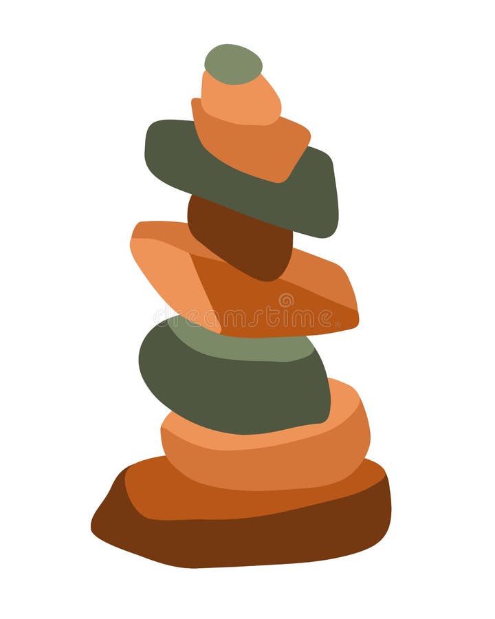 Balance Stones Illustration Stock Vector - Illustration of relaxation ...