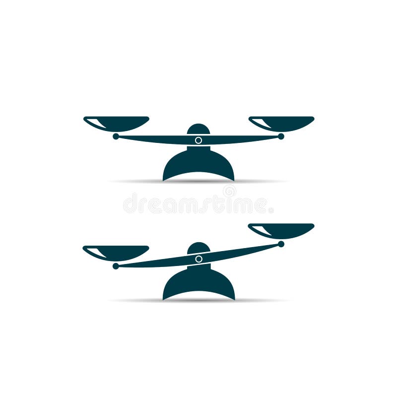 Balance Symbol. Vector Icon Time and Money on White Background EPS10 ...