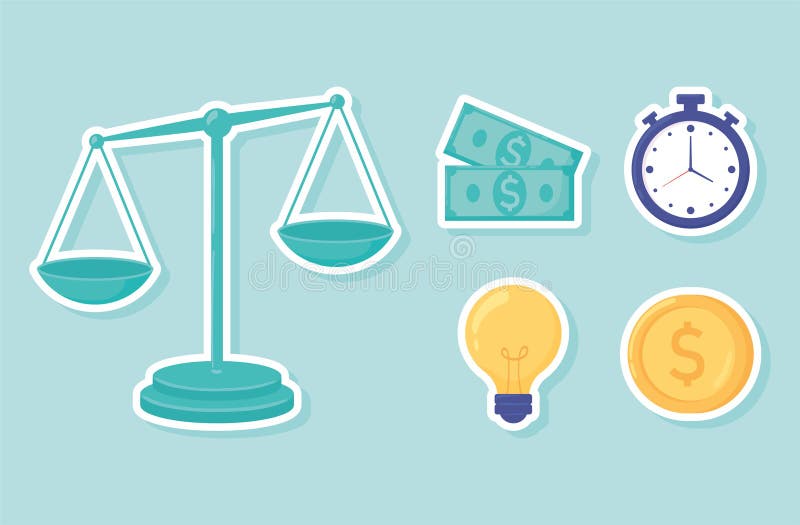 Balance time and work stock vector. Illustration of strategy - 226878232