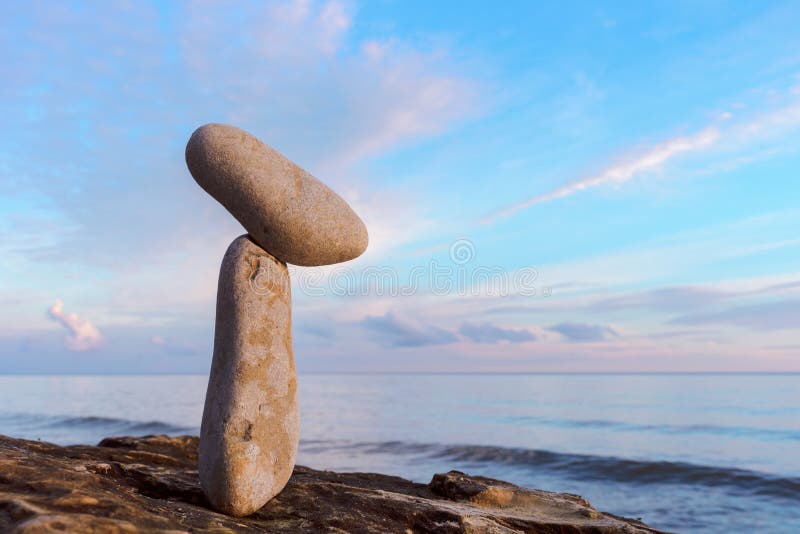 Balance of two stones stock image. Image of parity, nature - 67517535
