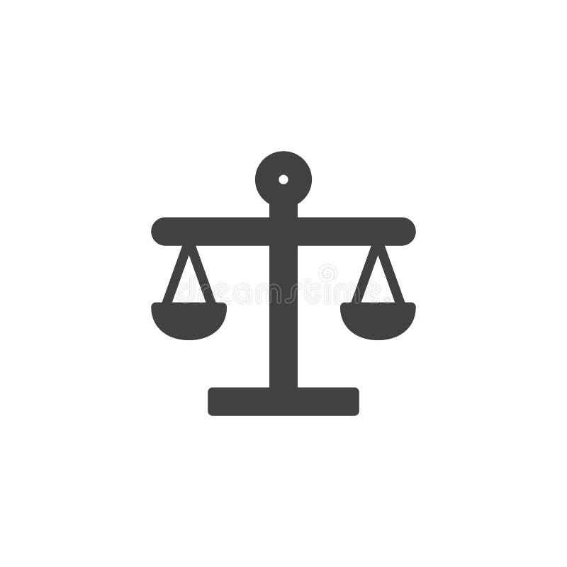 Balance vector icon stock vector. Illustration of single - 125002936