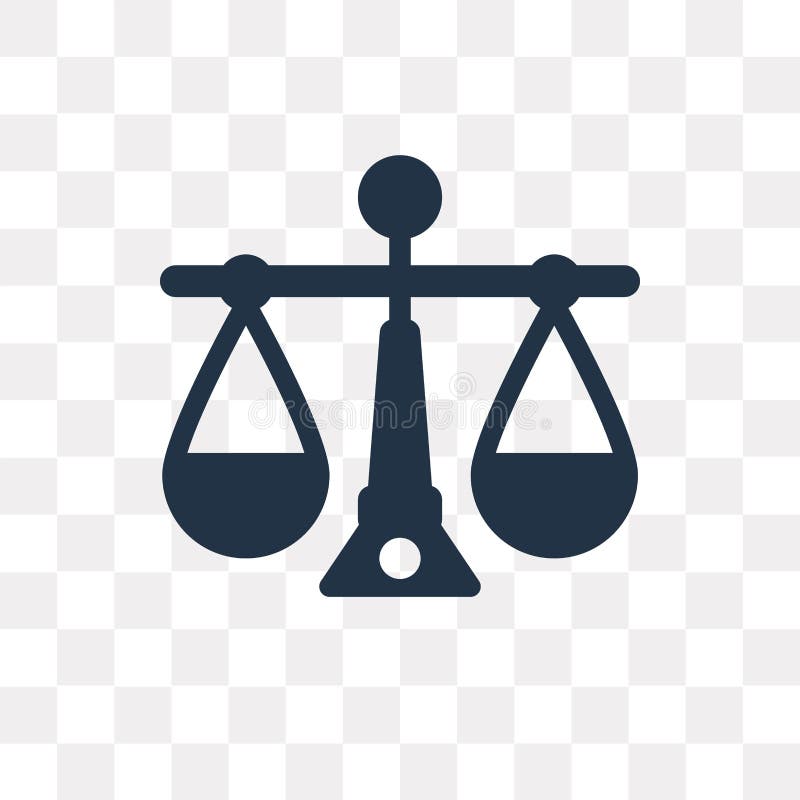 Balance Vector Icon Isolated on Transparent Background, Linear B Stock ...