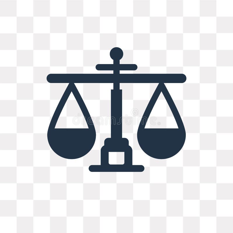 Balance Vector Icon Isolated on Transparent Background, Linear B Stock ...