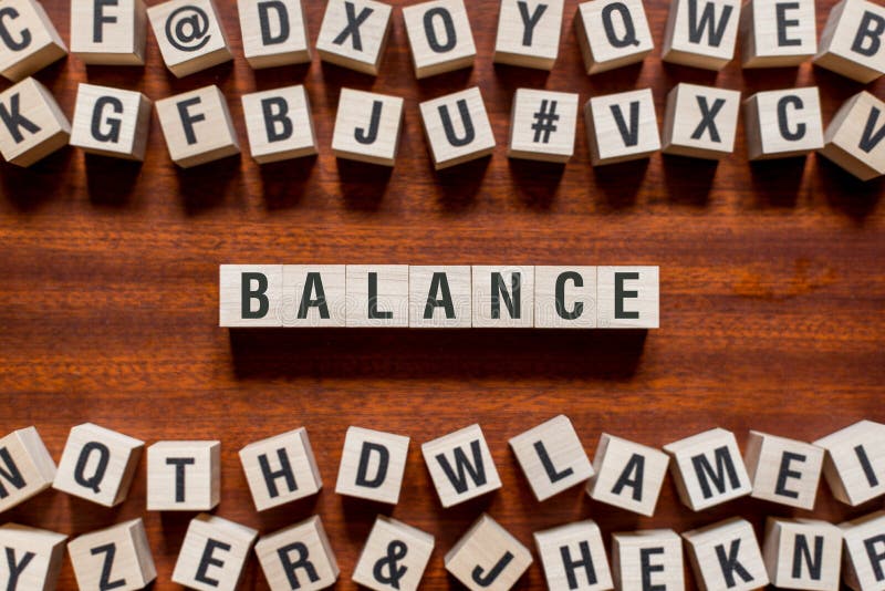 BALANCE word concept stock image. Image of handwritten - 156294005
