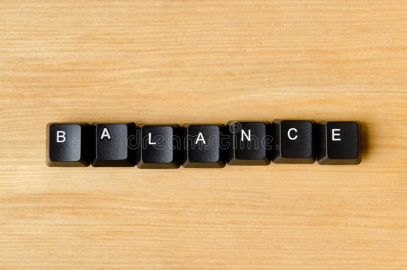 Balance word stock image. Image of letters, graphic, quote - 85506493