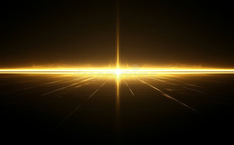 A Balanced Abstract Design with Bright, Horizontal Lines and a Central ...