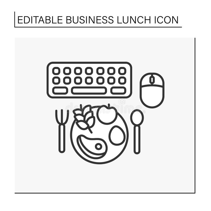Balanced Nutrition Line Icon Stock Vector - Illustration of food ...