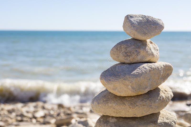 Piled Up Rocks by the Ocean Stock Image - Image of summer, water: 98962405